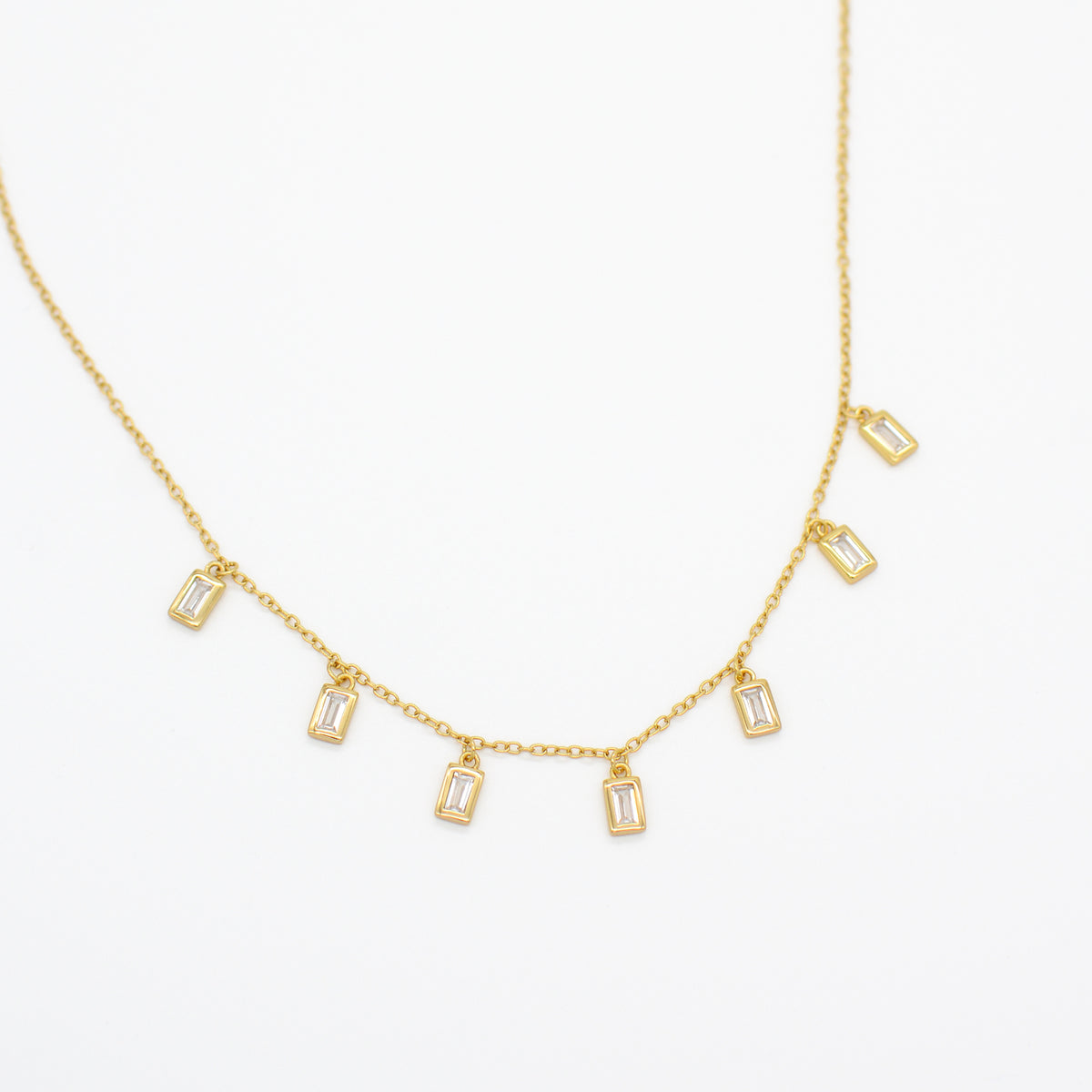 Au 79 Rhodes 7 Stone Necklace – Au 79 Jewelry